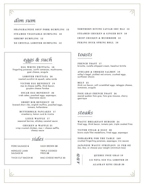 The Victor Launches An Exciting New Brunch Experience! - My VanCity